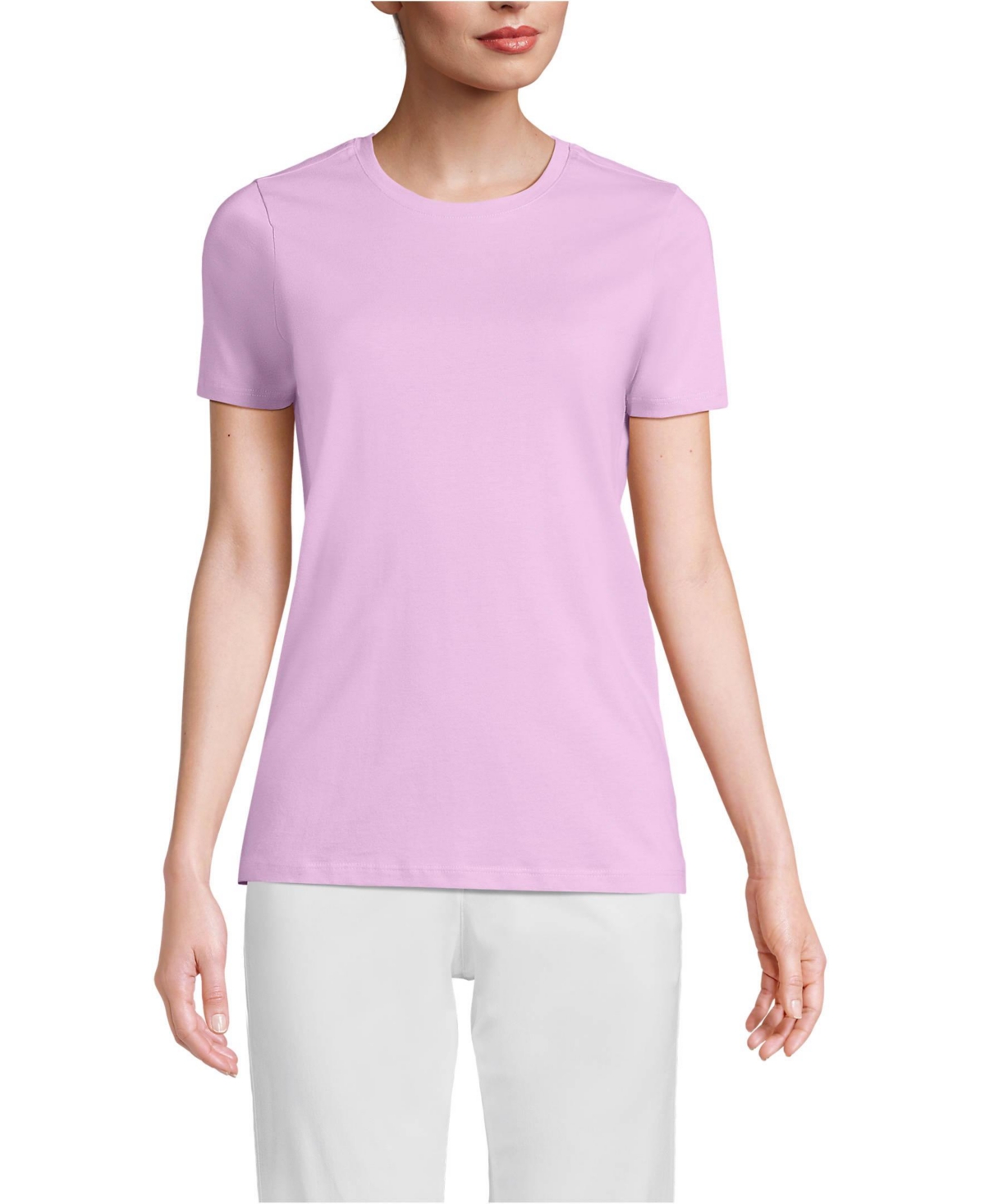 Click here for Lands End Womens Petite Relaxed Supima Cotton Crew... prices