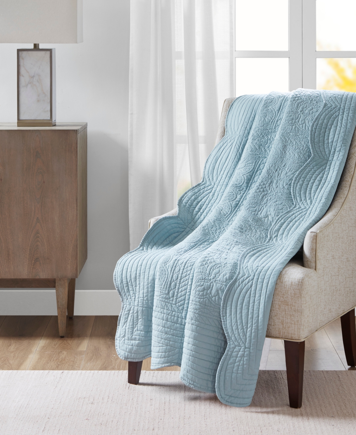 Click here for Madison Park Tuscany Scalloped-Edge Throw  60 x 72... prices