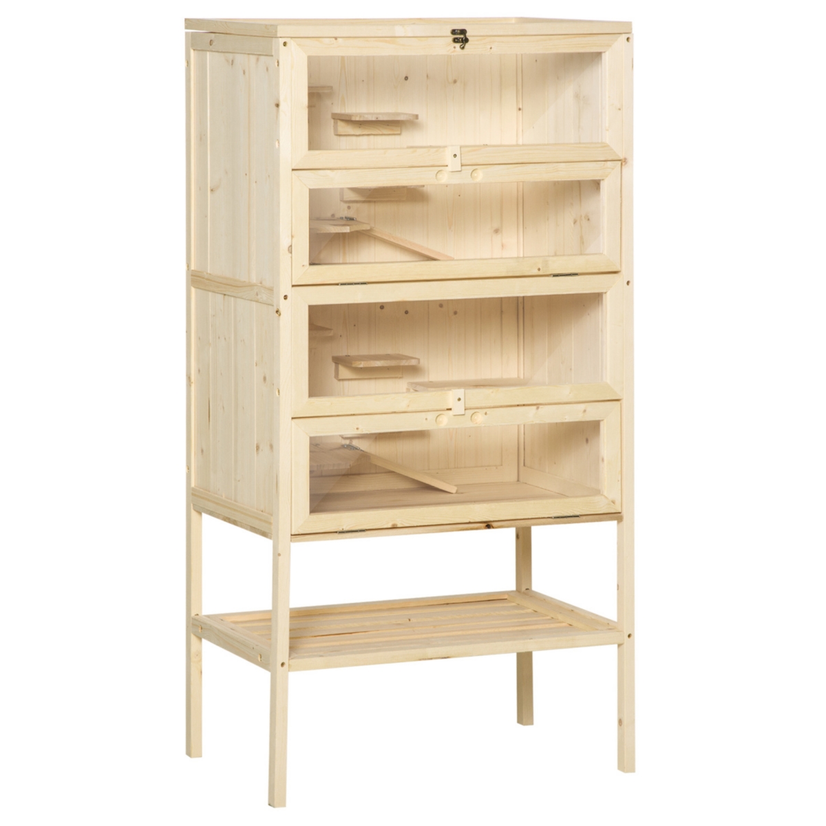 Click here for 5-Tier Wooden Hamster Cage Mice Habitat Rat Habita... prices