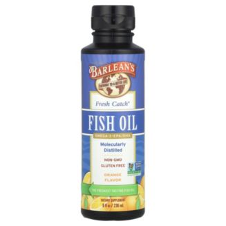Barlean's Fresh Catch Fish Oil Omega-3 EPA/DHA Orange - 8 fl oz (236 ml ...