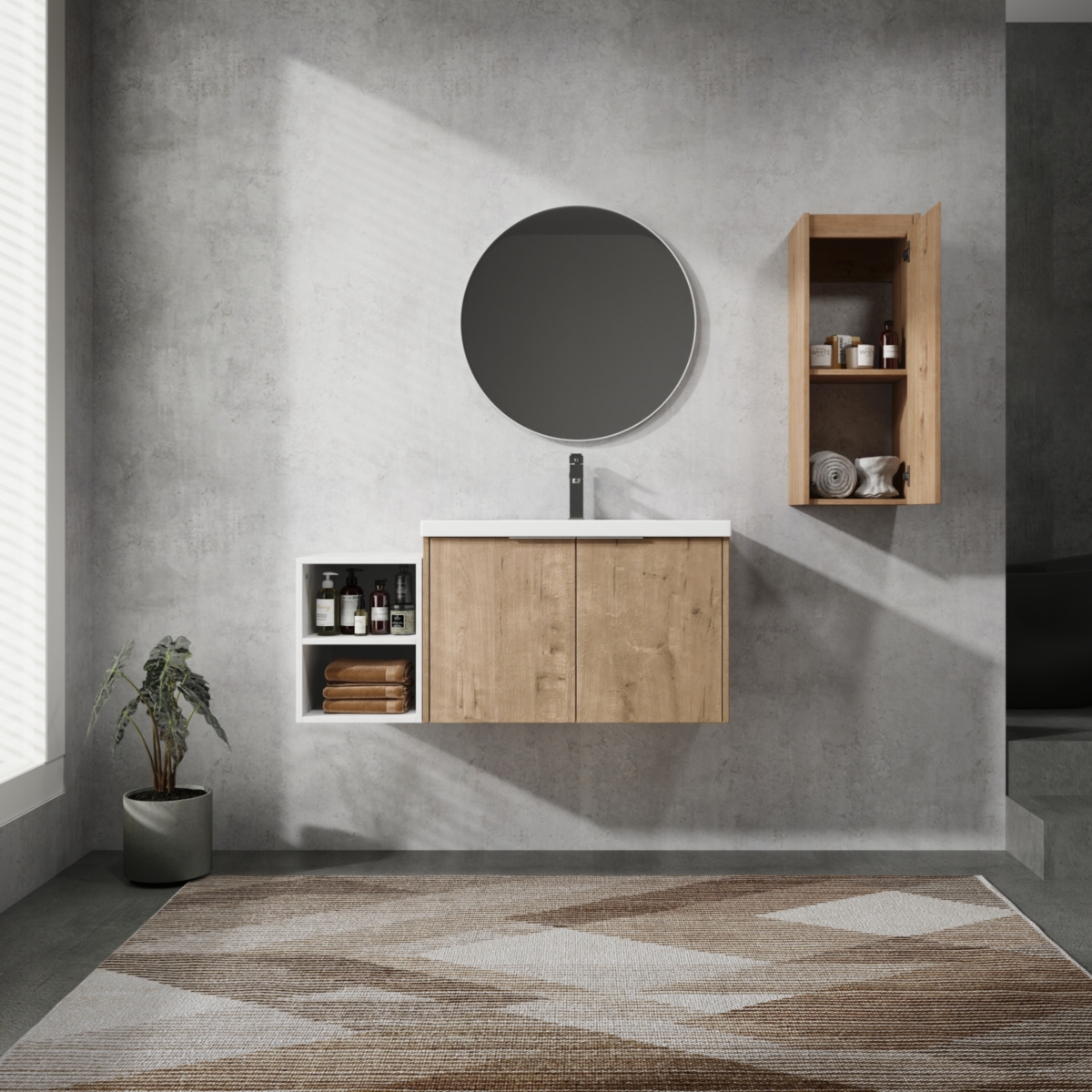 Click here for Streamdale 42" Wall-Mount Vanity with Sink  S... prices