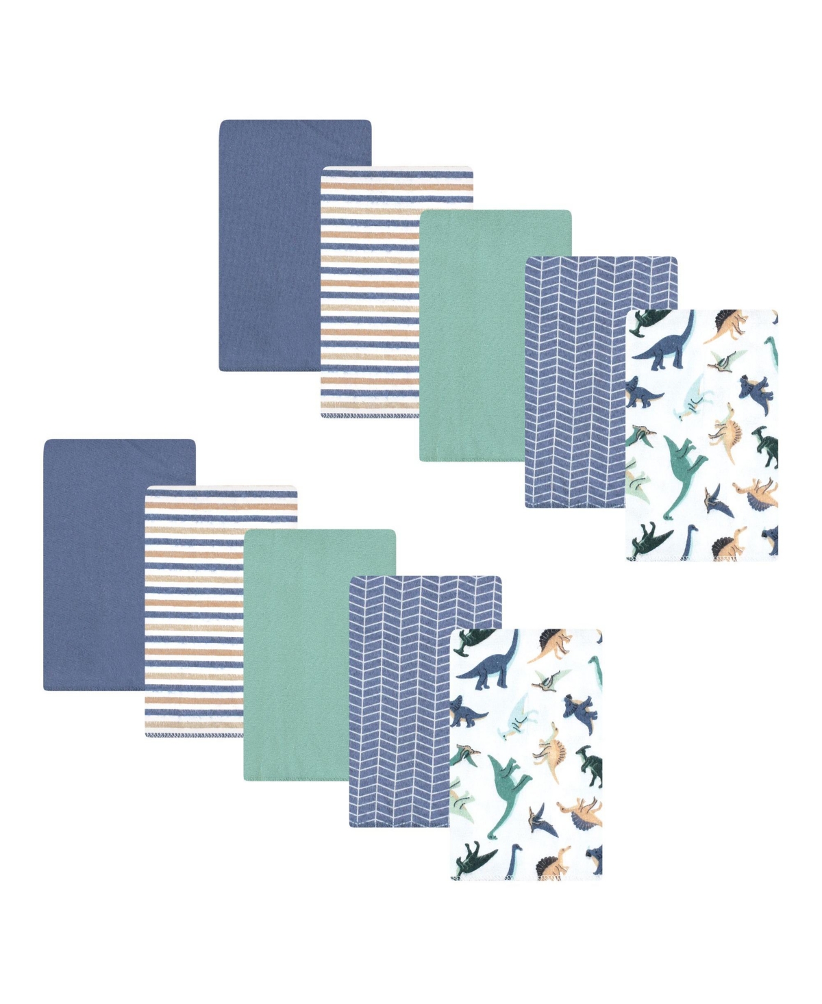 Click here for Hudson Baby Boys Ten-Piece Cotton-Poly Flannel Bur... prices