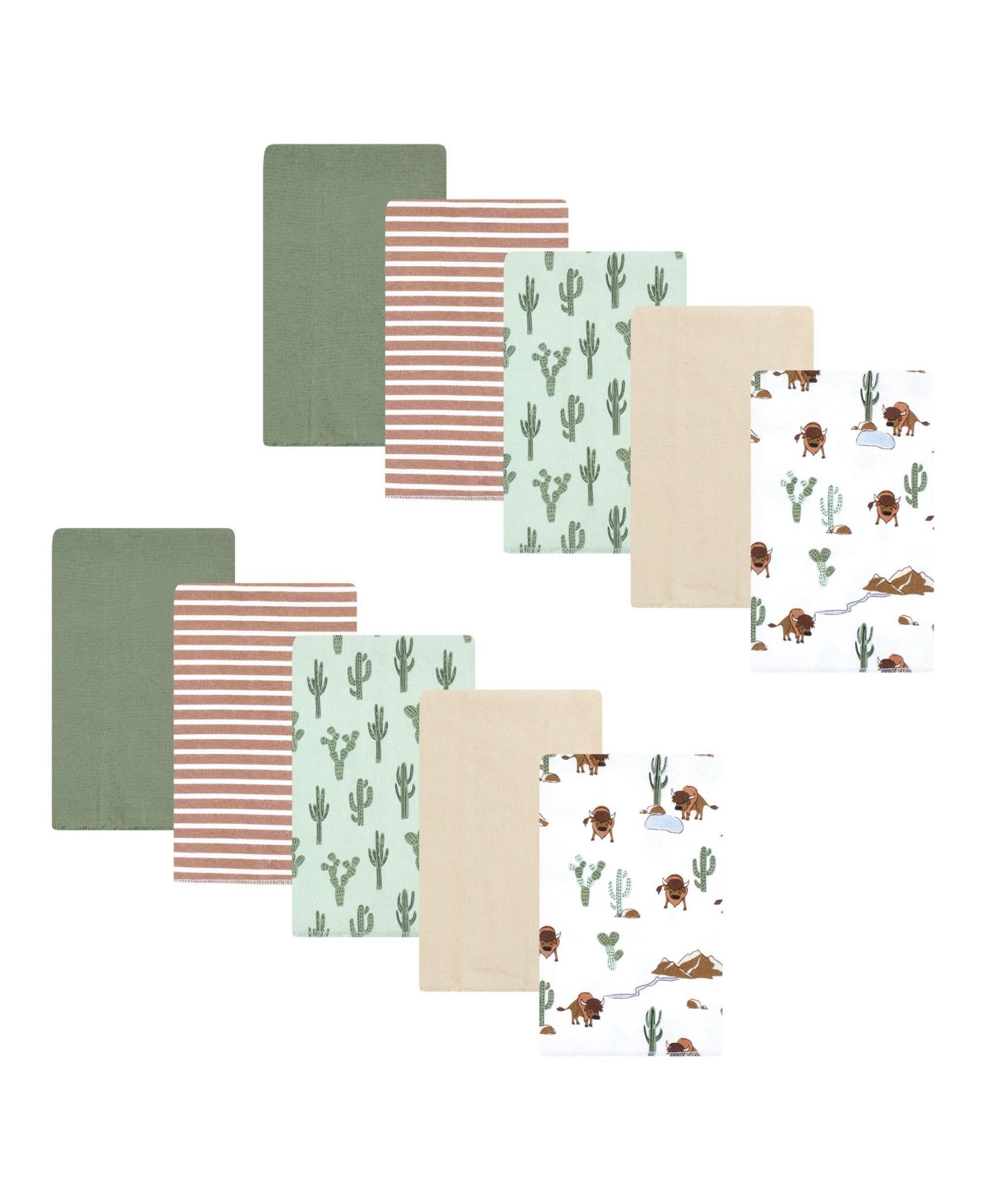 Click here for Hudson Baby Boys Ten-Piece Cotton-Poly Flannel Bur... prices