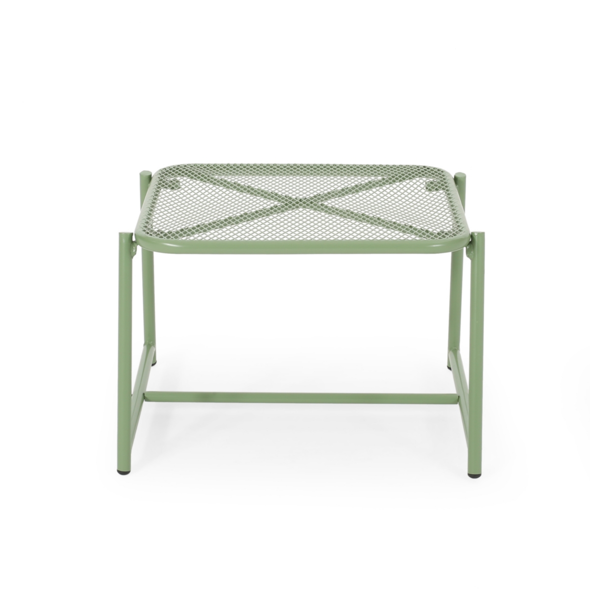 Click here for Modern Mesh Top Side Table For Outdoor Use - Green prices