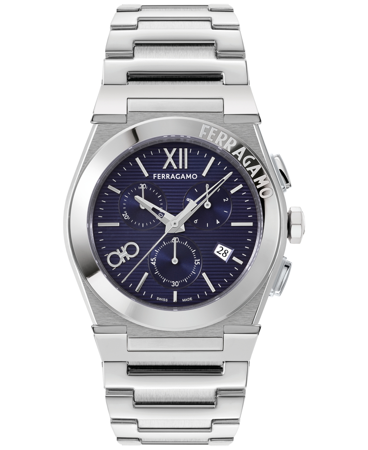 Click here for Ferragamo Mens Swiss Chronograph Stainless Steel B... prices