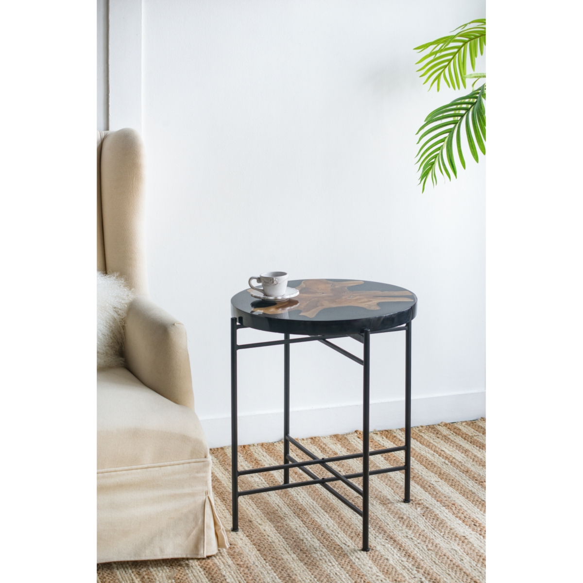Click here for Streamdale Furniture D22x23.5 Side Table - Black b... prices