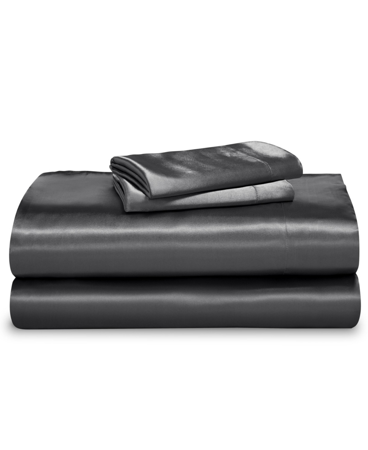Click here for Bare Home Satin Sheet Set - Grey prices