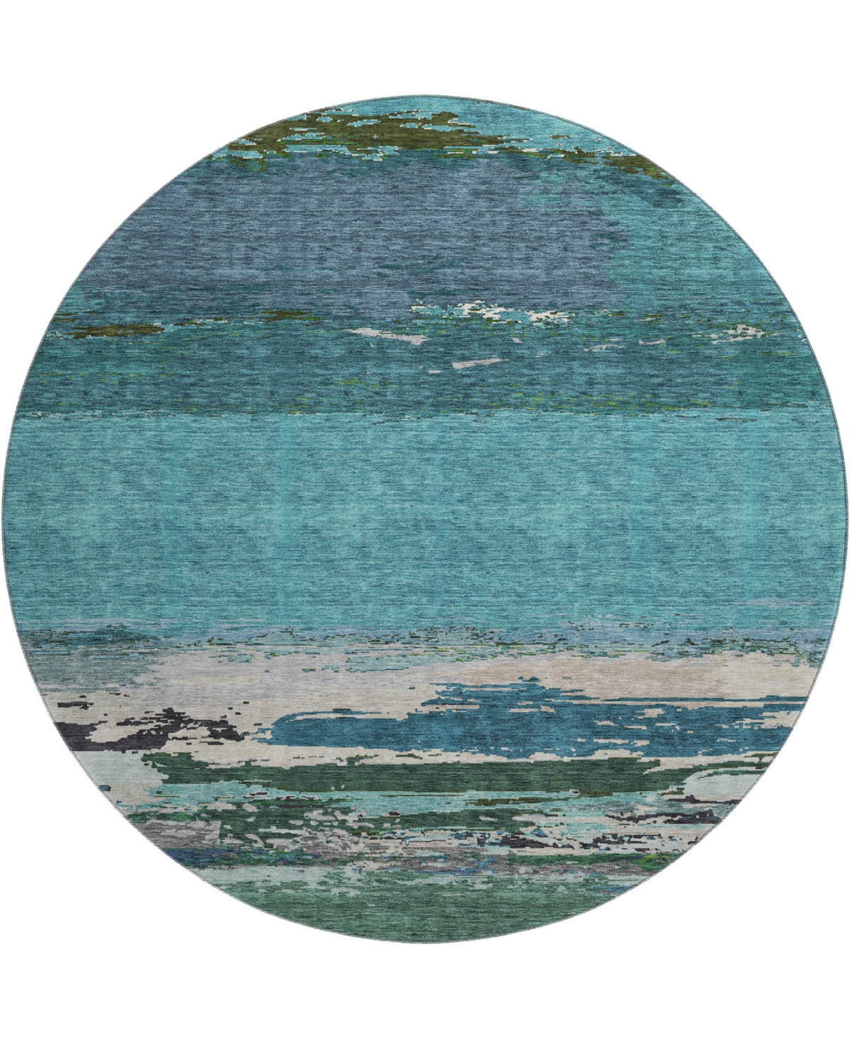 Click here for Dalyn Trevi Washable TV8 8x8 Round Area Rug - Teal prices