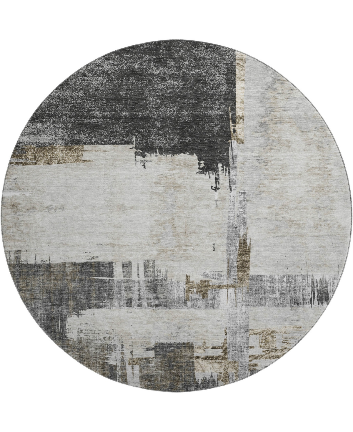 Click here for Dalyn Trevi Washable TV18 8x8 Round Area Rug - Gra... prices