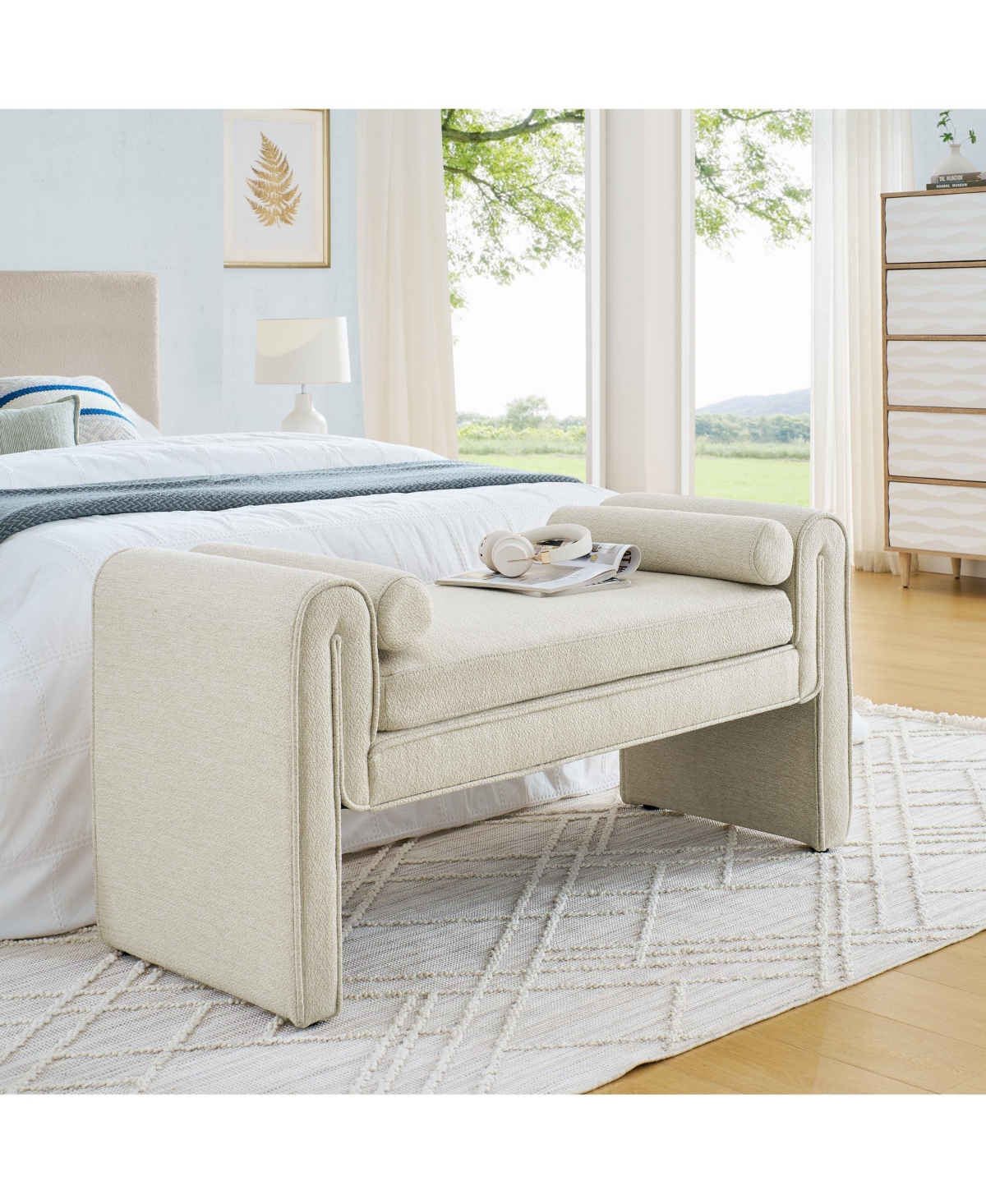 Click here for Bedroom storage stool  linen fabric storage stool... prices