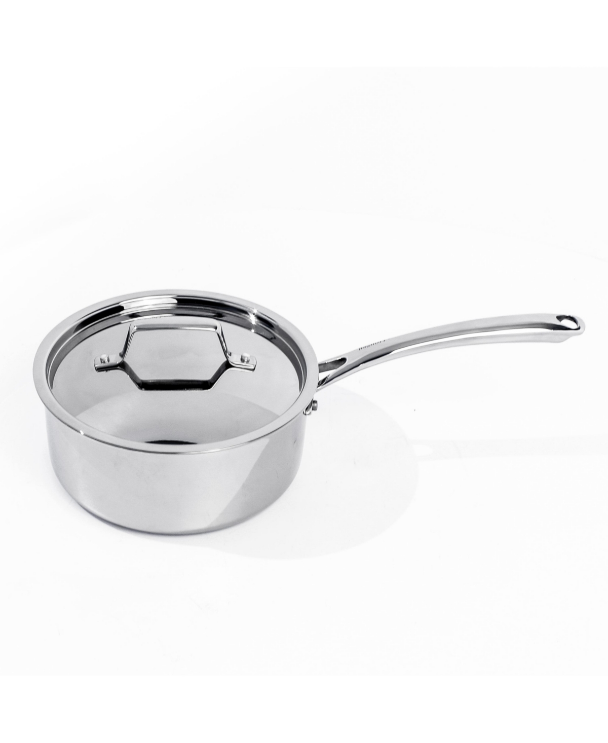 BergHOFF Professional Tri-Ply 18/10 Stainless Steel 8 Saucepan with Ss Lid  3.3qt. - Silver