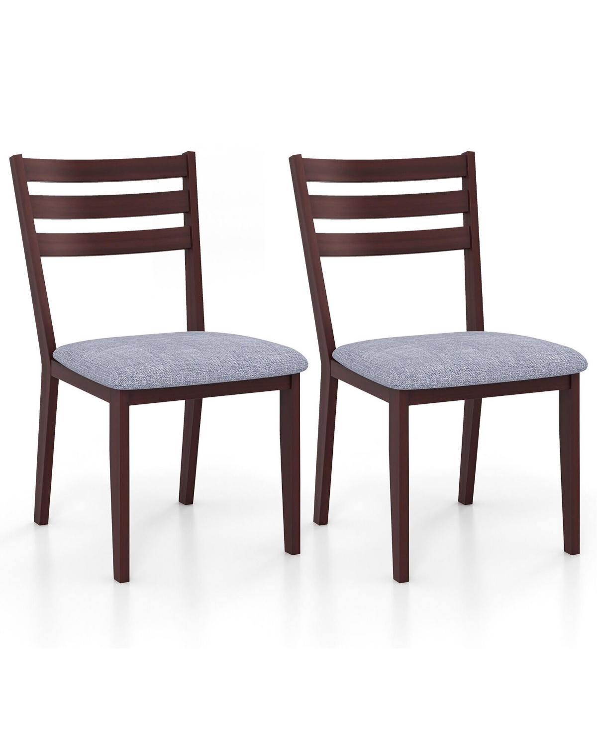 Click here for Gymax Upholstered Dining Chair Set of 2 Armless Cu... prices