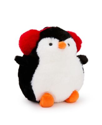 Geoffrey's Toy Box 6" Winter Penguin with Earmuffs Plush Toy, Created ...