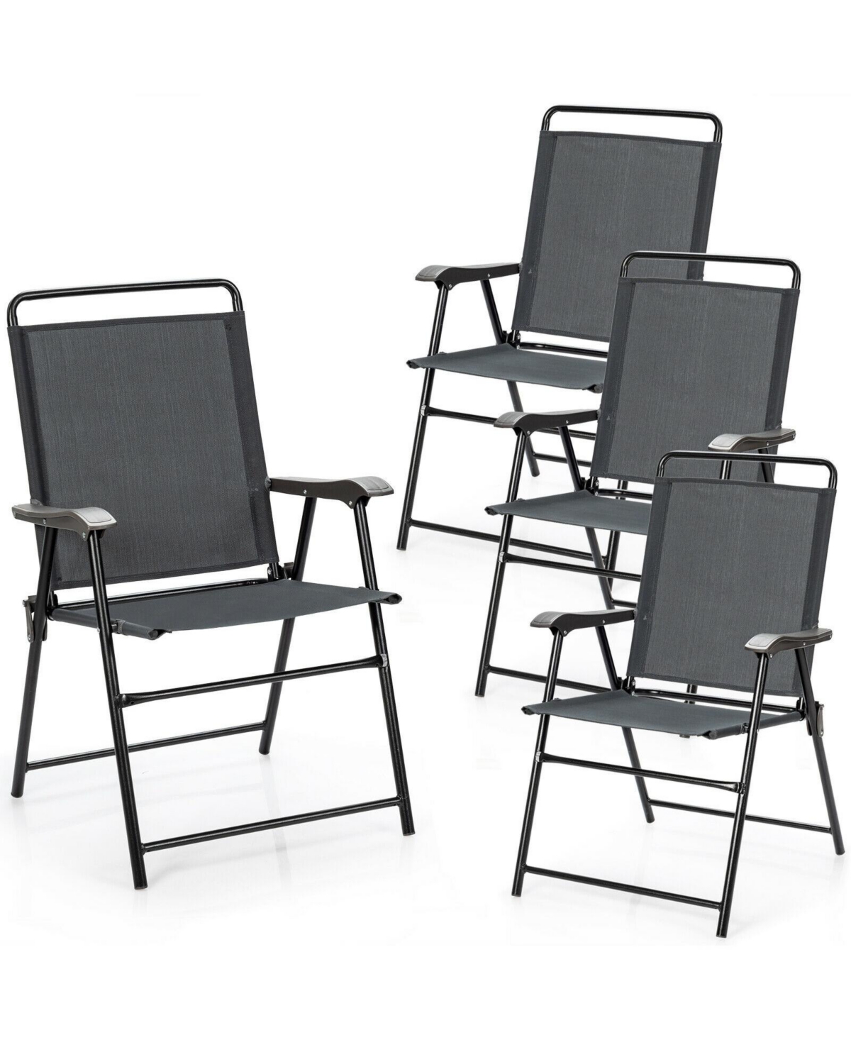 Click here for Sugift 4 Pieces Portable Outdoor Folding Chair wit... prices