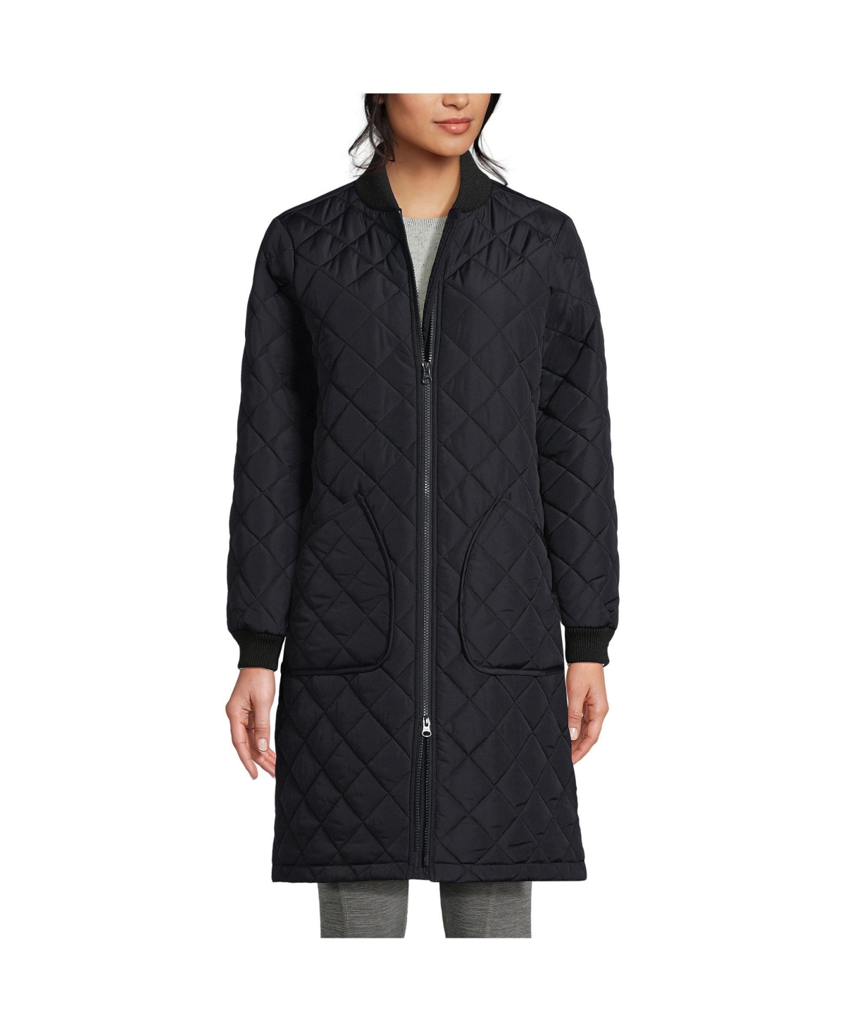 Click here for Lands End Womens FeatherFree Insulated Bomber Coat... prices