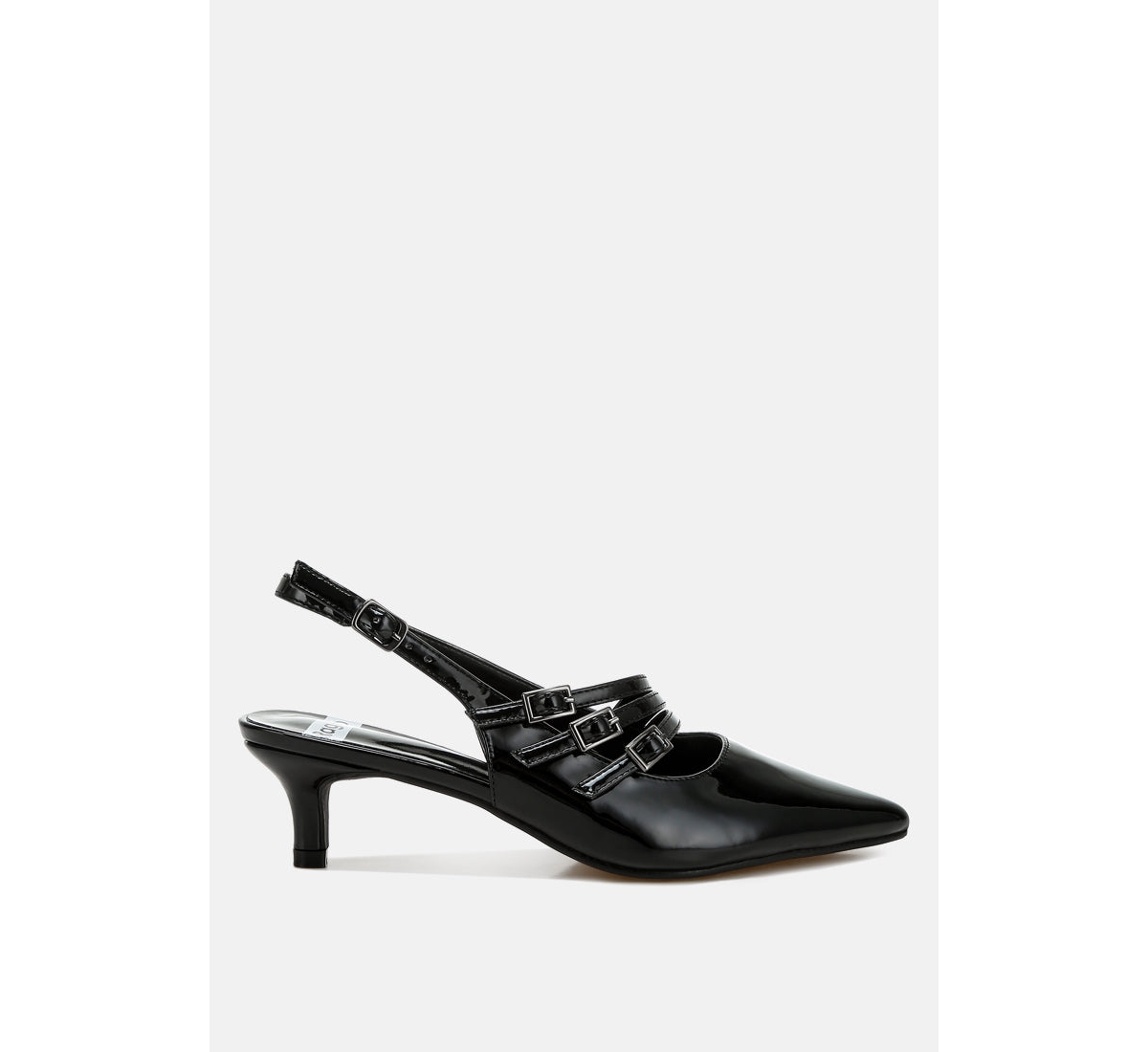 Click here for Kanebei Triple Strap Slingback Sandals - Black prices