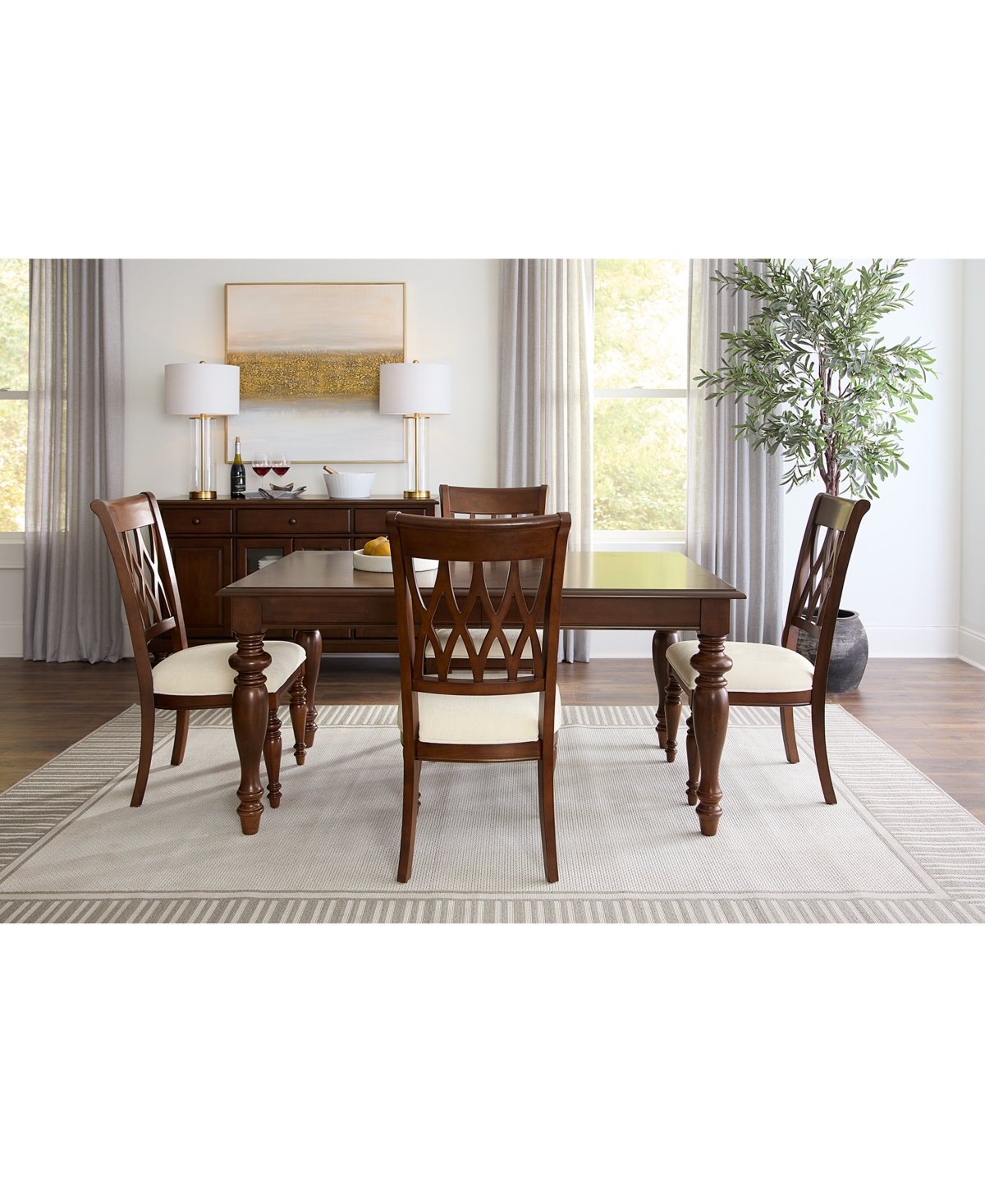 Click here for Daria 5-Pc. Dining Set (Rectangular Table & 4 Side... prices