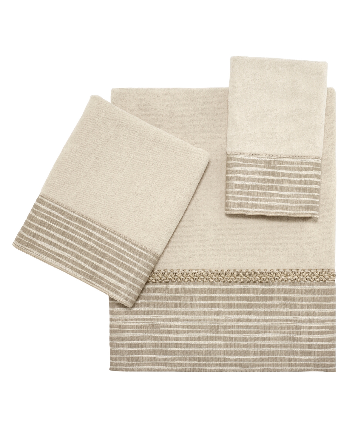 Click here for Avanti Weston Cotton 3-Piece Bath Towel Set - Beig... prices