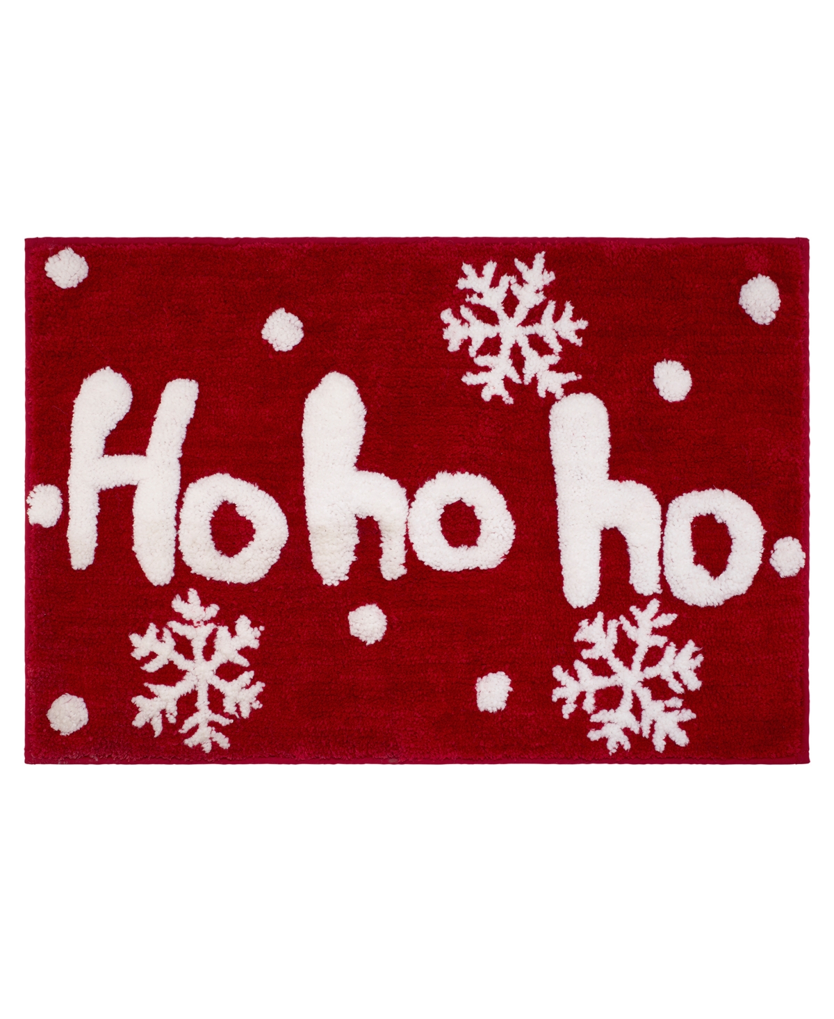 Click here for Avanti Ho Ho Ho Polyester Bath Rug  30 x 20 - Red prices