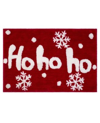 Avanti Ho Ho Ho Polyester Bath Rug, 30" x 20" - Macy's