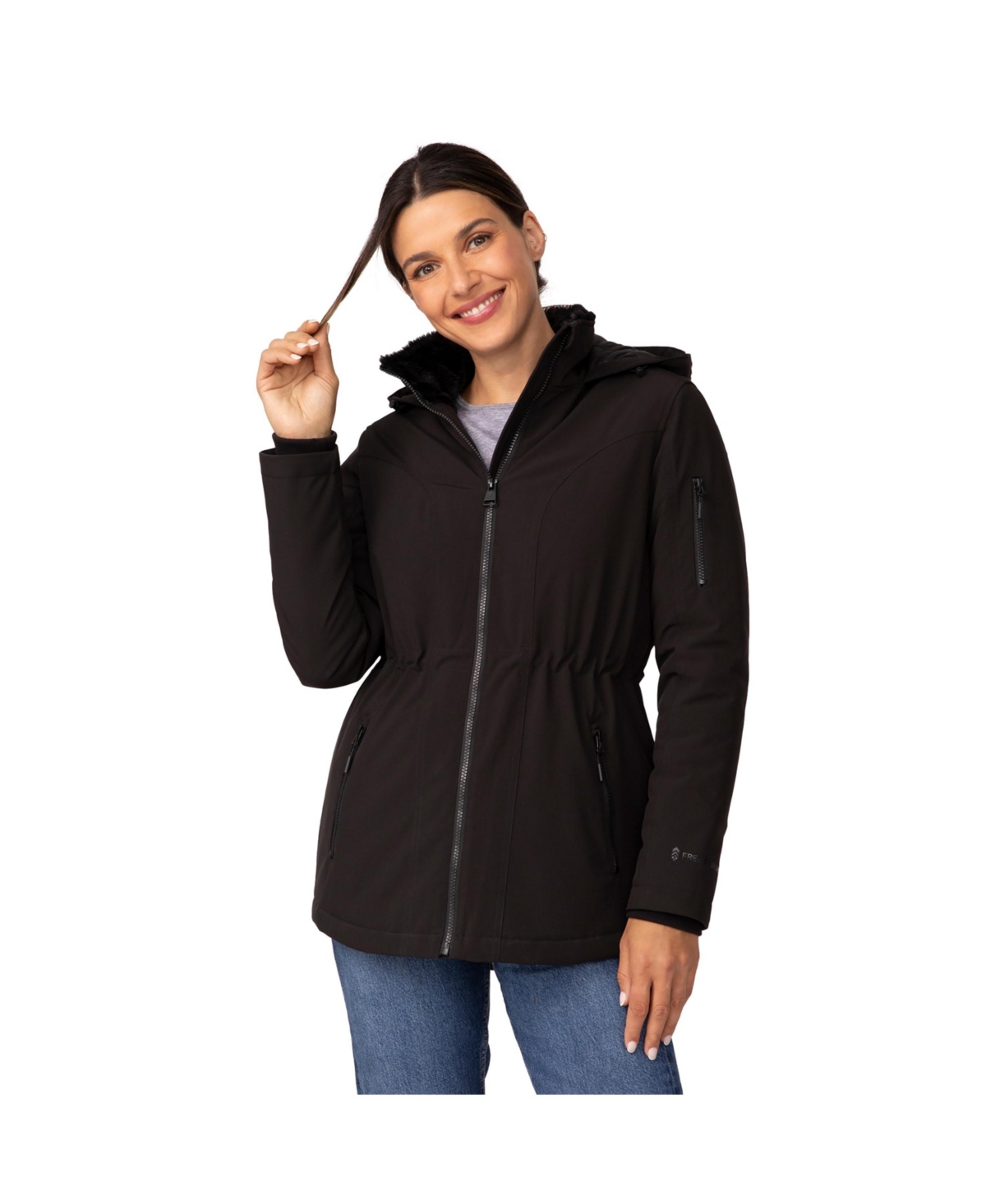 Click here for Free Country Womens Thermo Super Softshell Zip Up... prices