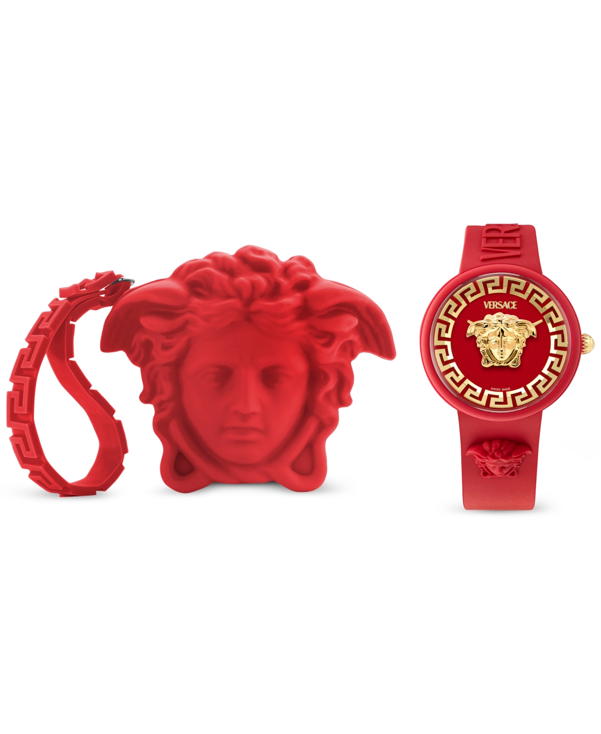 Click here for Versace Womens Swiss V-Pop Red Silicone Strap Watc... prices