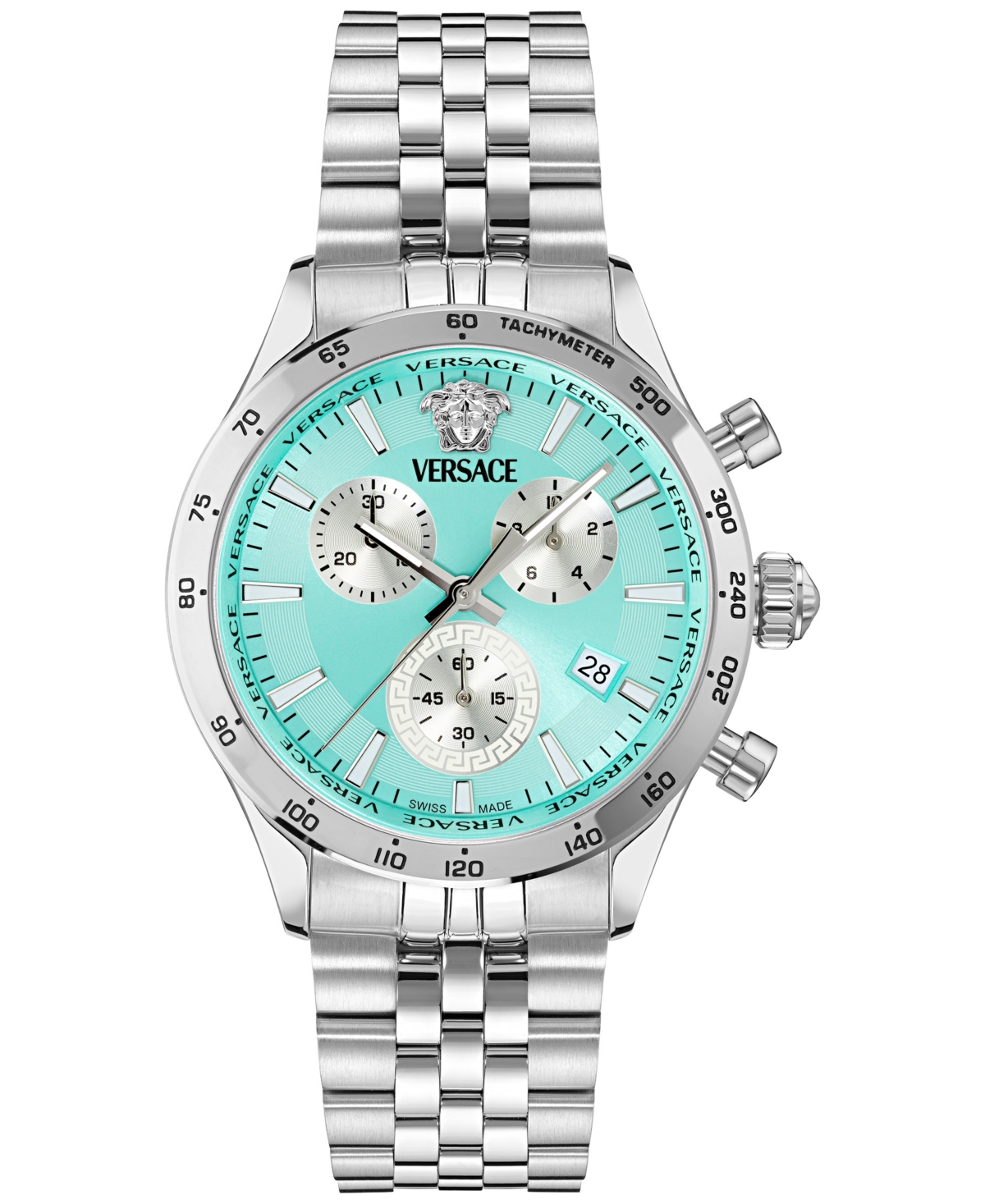 Click here for Versace Unisex Swiss Chronograph Hellenyium Stainl... prices