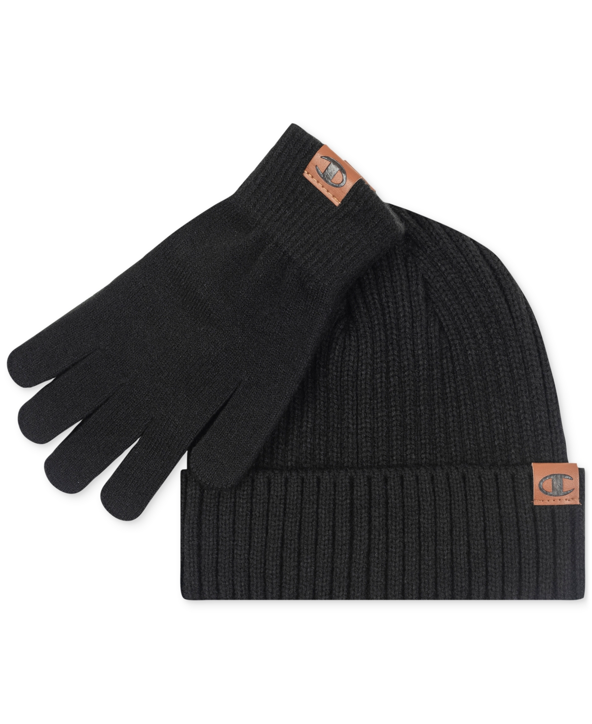 Click here for Champion Mens Shift 2-Pc. Ribbed-knit Beanie & Glo... prices