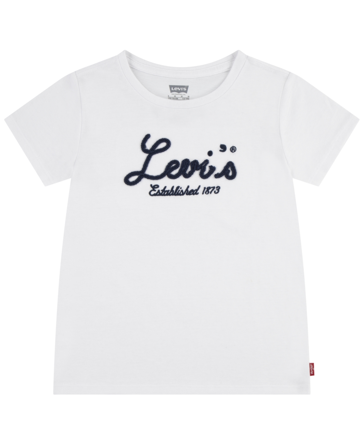 Click here for Levis Little Girls Script Tee - Bright White prices