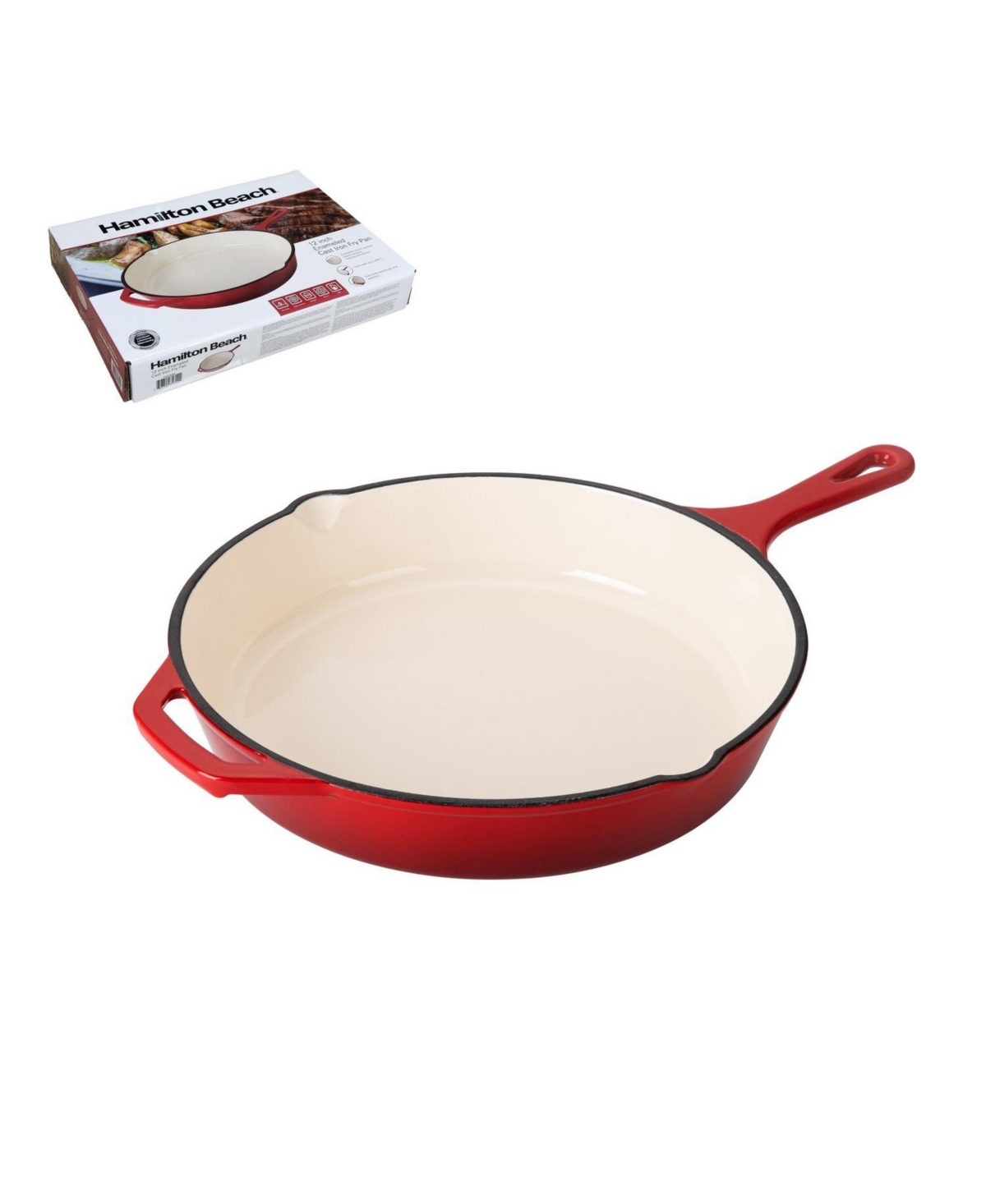 Click here for Hamilton Beach Enameled Cast Iron Fry Pan 12-Inch... prices