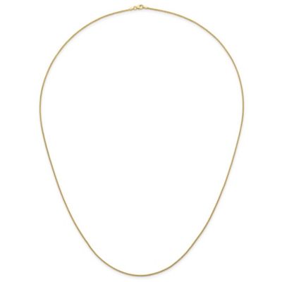 Diamond2deal 18k White Gold Polished 1.3mm Solid Wheat Chain Necklace
