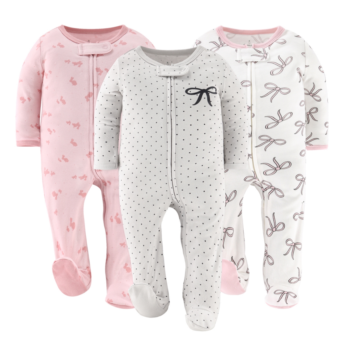 Click here for The Peanutshell Baby Girls Pink Balletcore Footed... prices