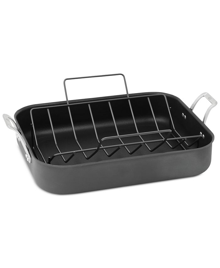 Calphalon Signature Nonstick 16" Roaster with Rack - Macy's