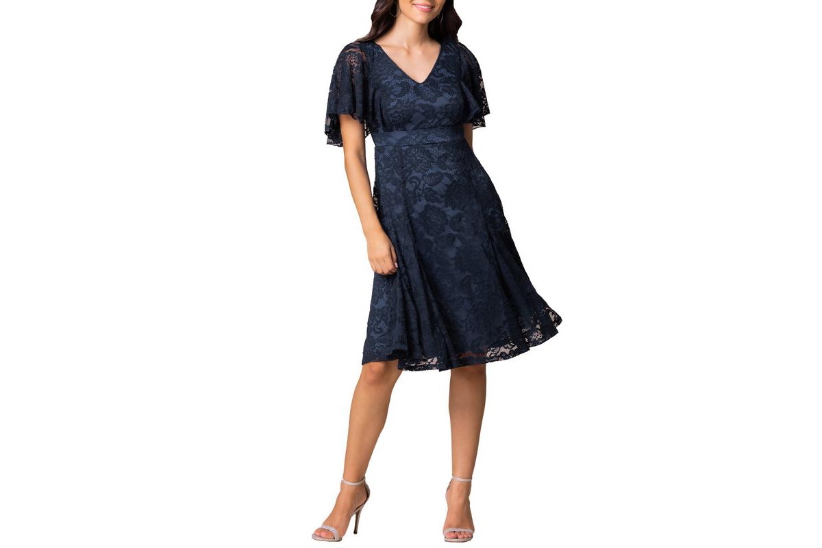 Click here for Kiyonna Womens Camille Lace Cocktail Dress - Twili... prices
