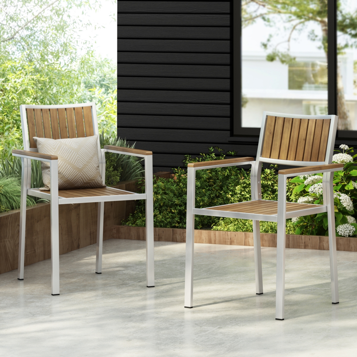 Click here for Streamdale Furniture Modern Outdoor Dining Chairs:... prices