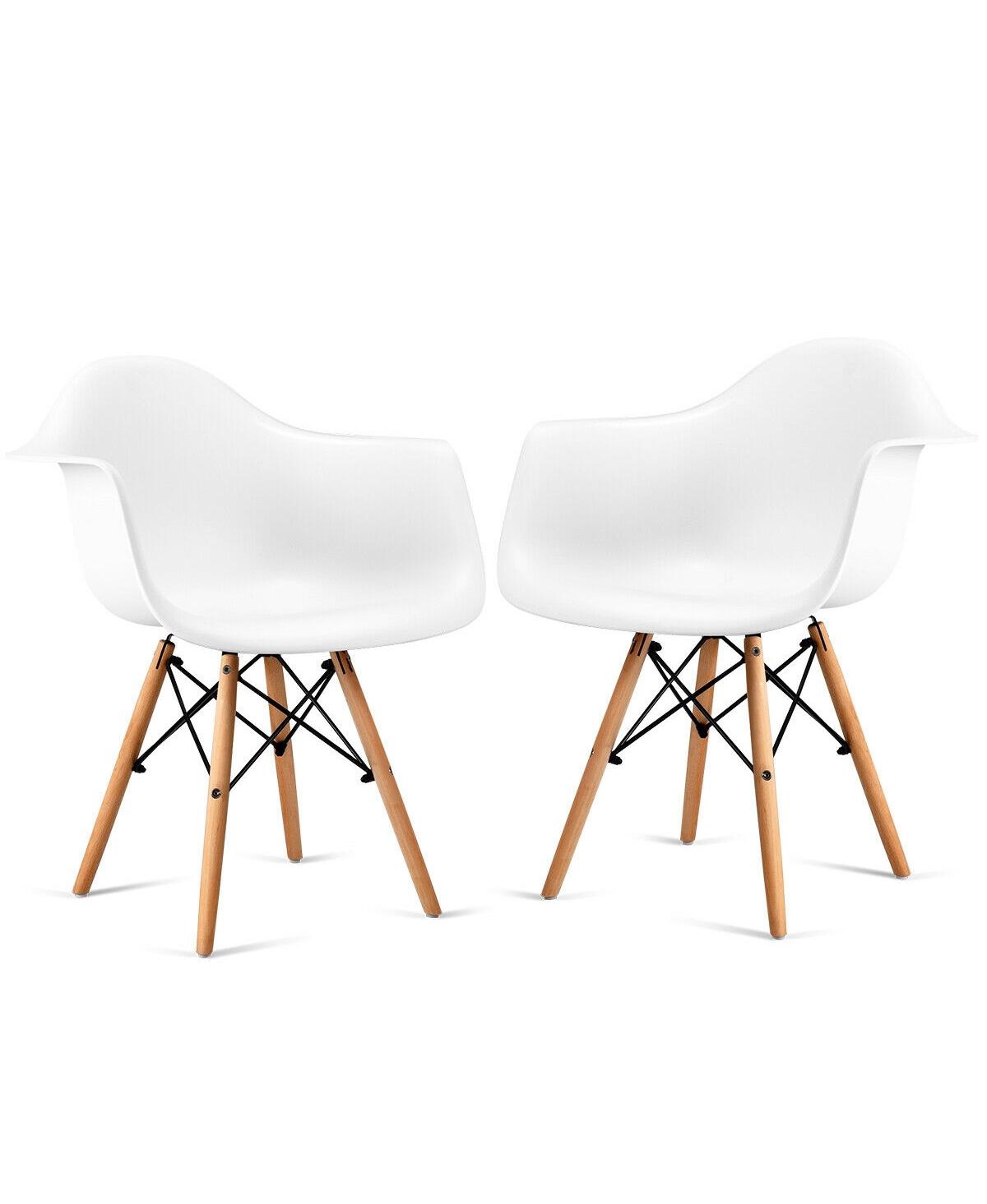Click here for Sugift Set of 2 Mid-Century Modern Molded Dining A... prices