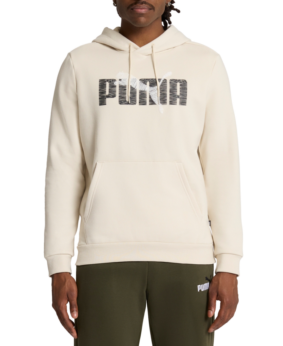 Click here for Puma Mens Regular-Fit Bold Logo-Print Hoodie - Whi... prices