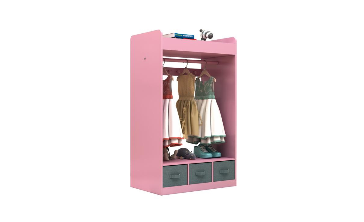 Click here for Slickblue Kids Open Hanging Armoire Closet with Mi... prices