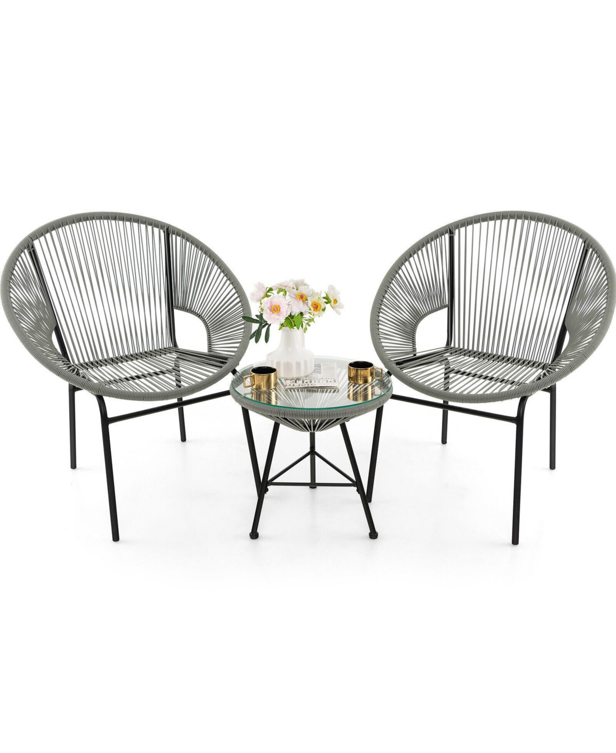 Click here for Sugift 3 Pieces Patio Acapulco Furniture Bistro Se... prices