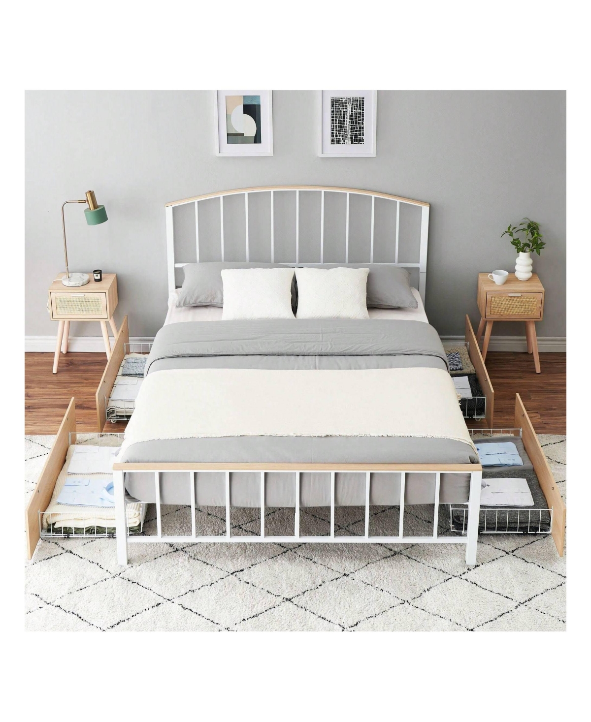 Click here for gaomon Bed Frame With 4 Drawers Platform Bed Frame... prices