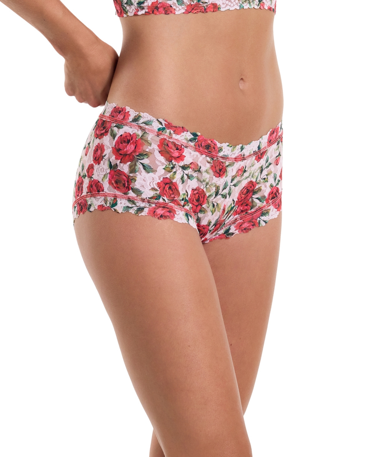 Click here for Hanky Panky Womens Printed Signature Lace Boyshort... prices