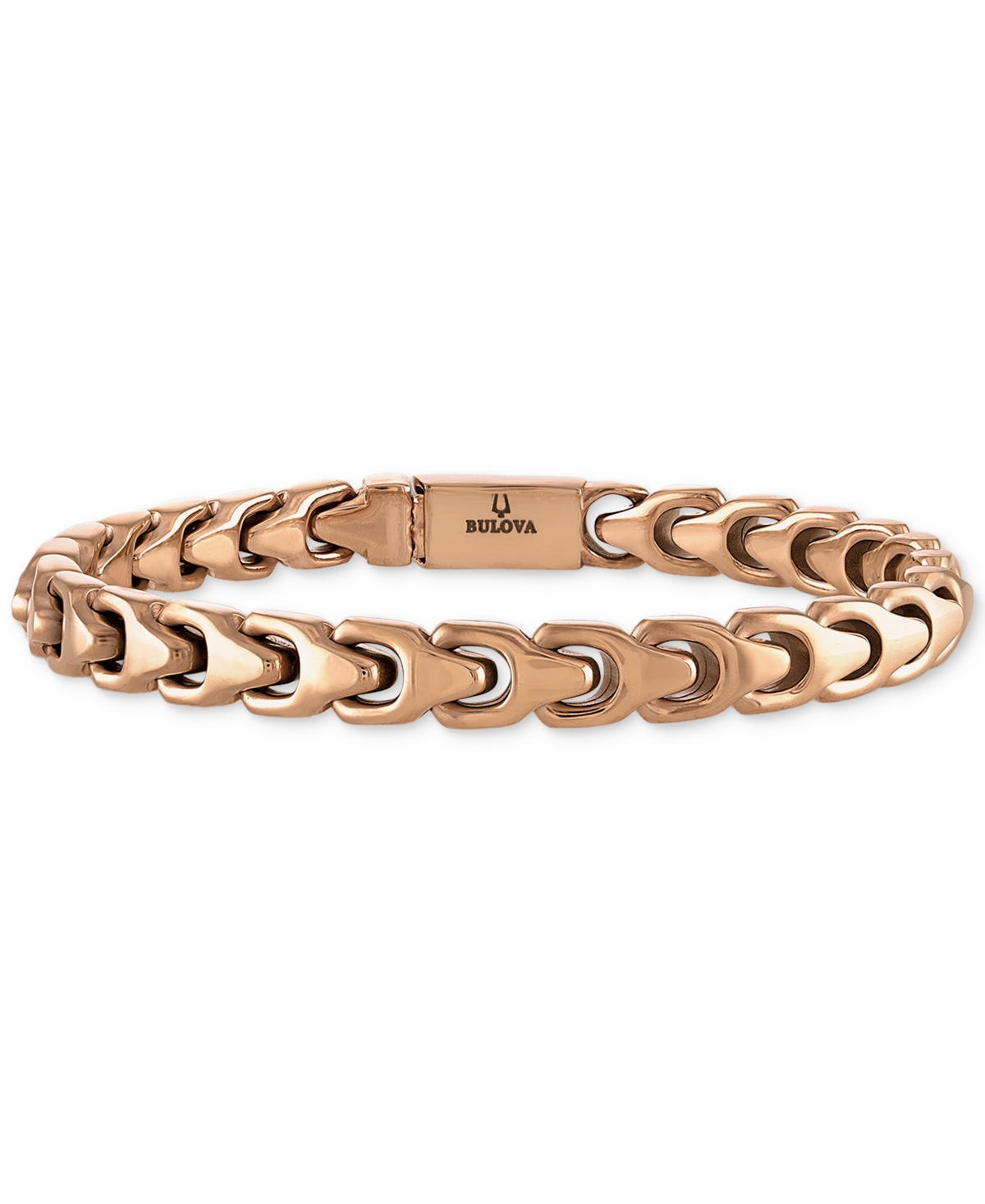 Click here for Bulova Mens Rose Gold-Tone Stainless Steel Link Br... prices