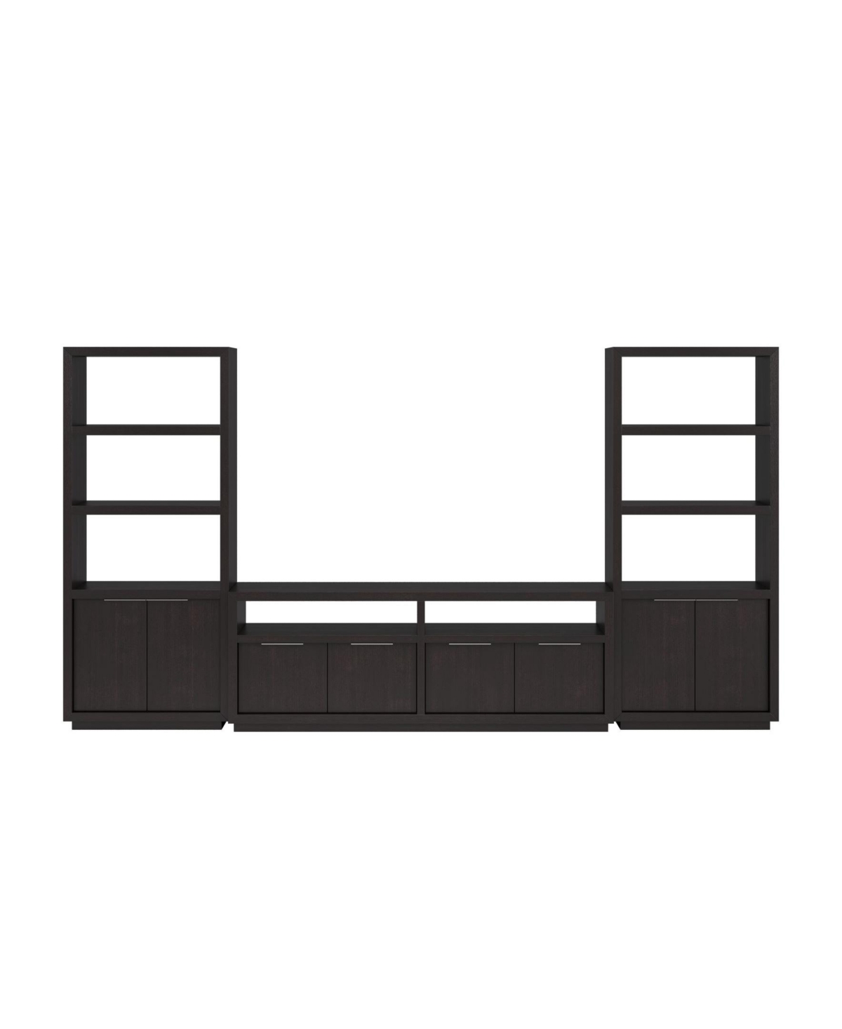 Click here for Furniture Tivie 74 Media 3 Pc Console Set - Basalt... prices