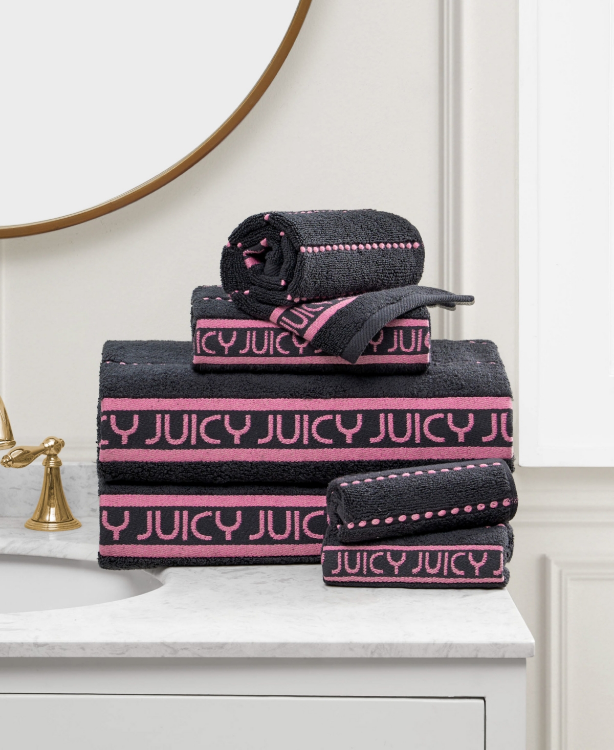 Click here for Juicy Couture Stripe Cotton 6-Pc. Bath Towel Set -... prices