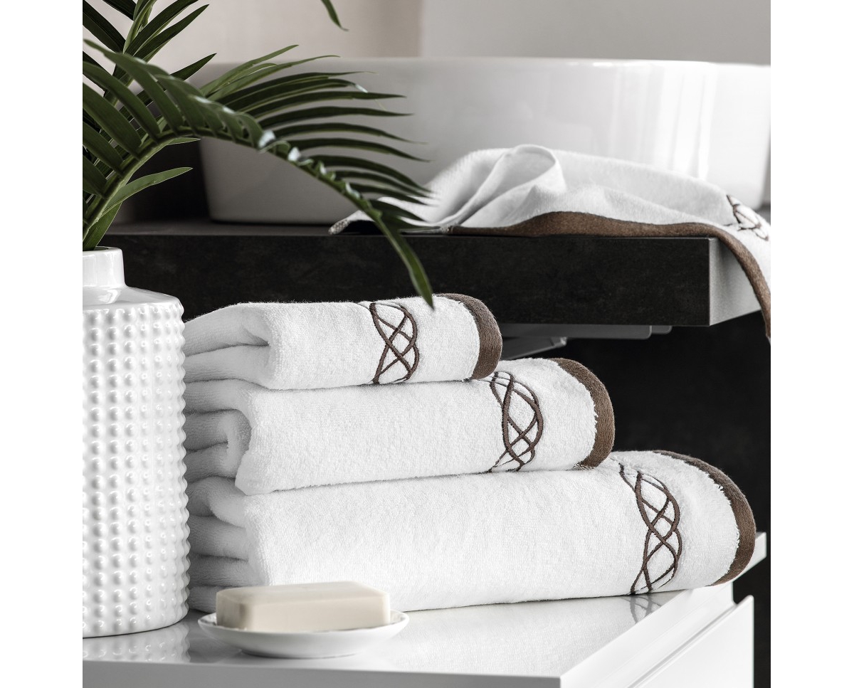 Click here for Togas Mia Wh/Bn Wash Cloth 12x12 - White prices