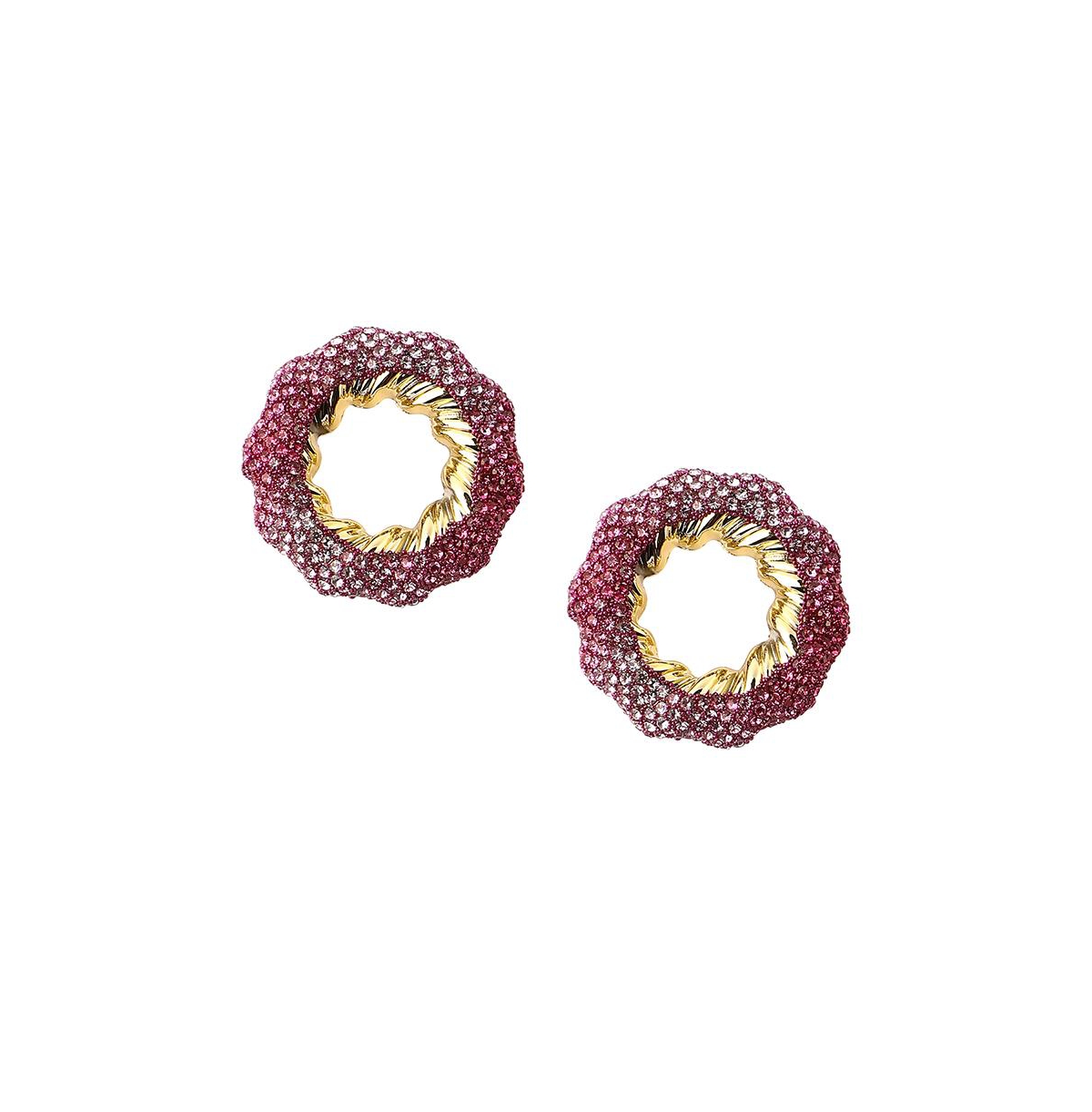 Click here for Sohi Womens The Jingle Stud Earrings - Pink prices