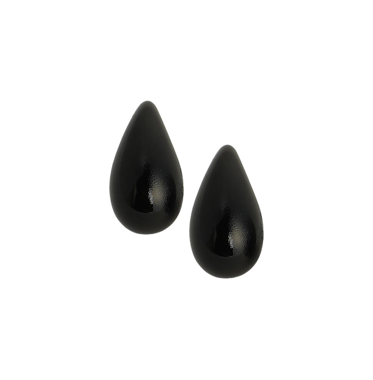 Click here for Sohi Womens The Small Teardrop Stud Earrings - Bla... prices
