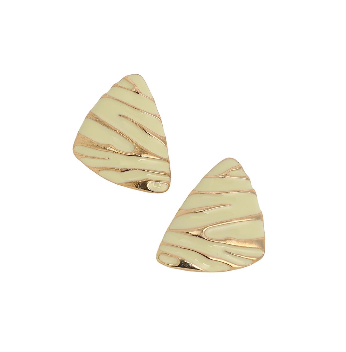 Click here for Sohi Womens The Trinity Stud Earrings - White prices