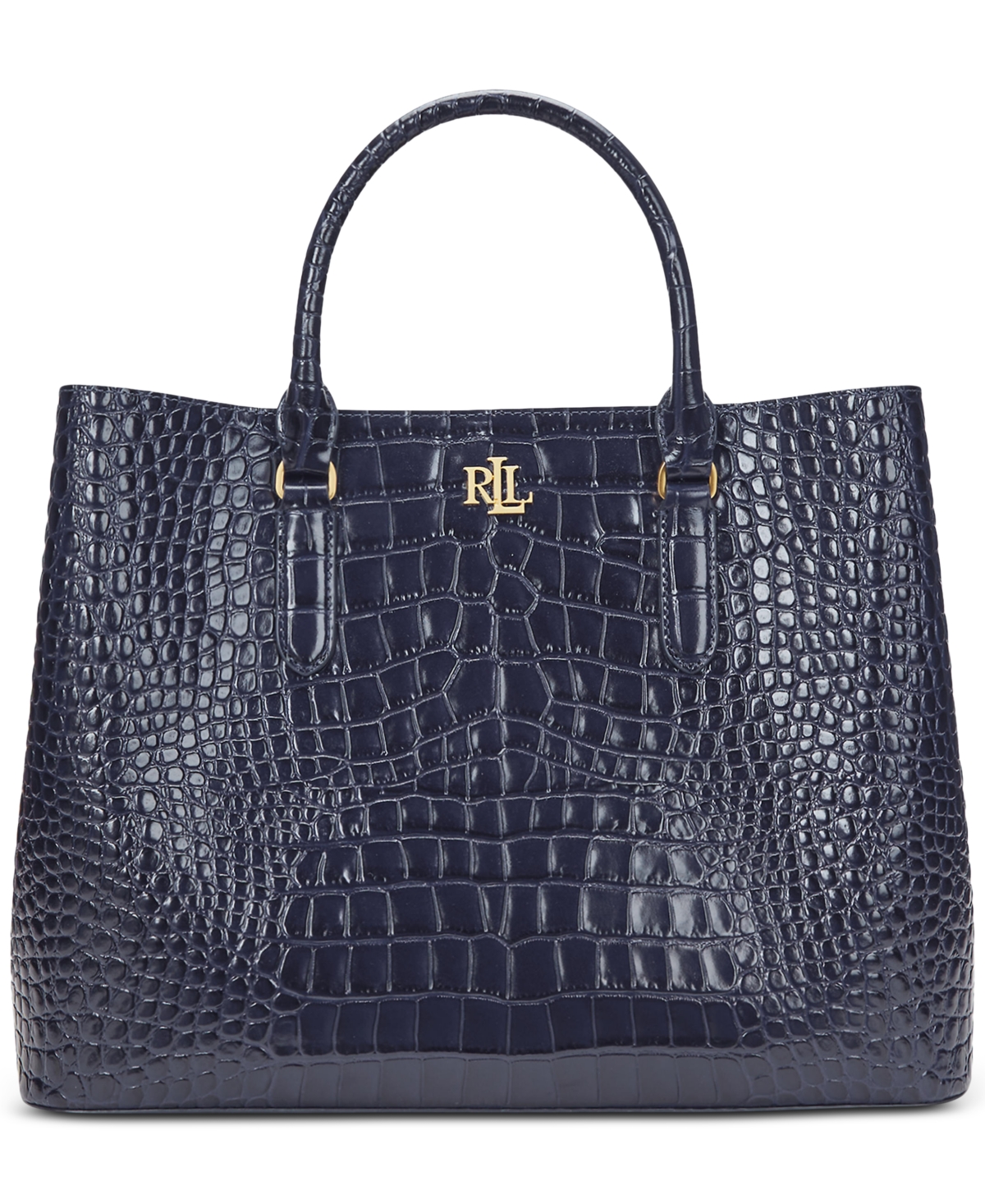 Click here for Lauren Ralph Lauren Marcy Large Embossed Leather S... prices