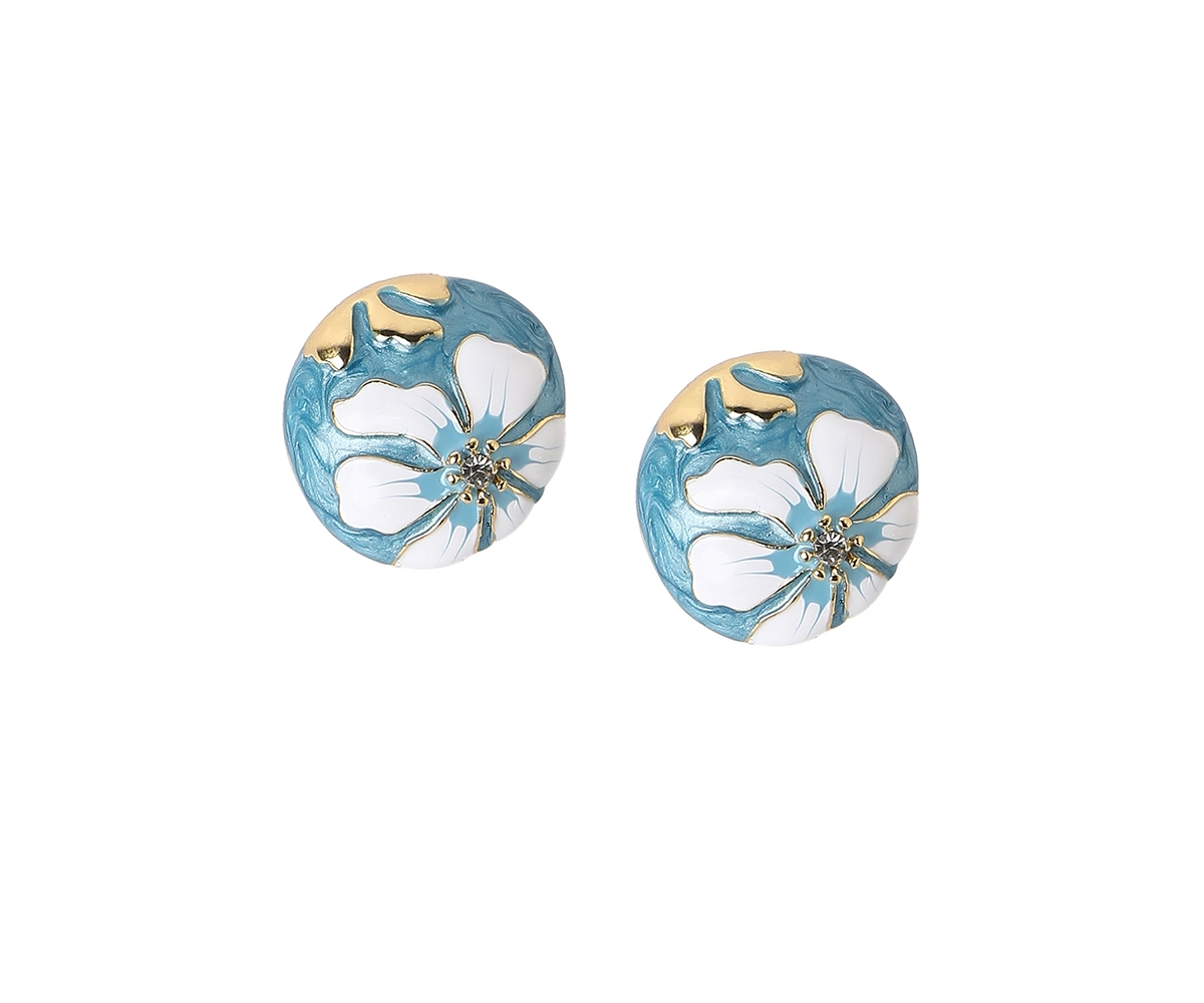 Click here for Sohi Womens The Hana Stud Earrings - Blue prices